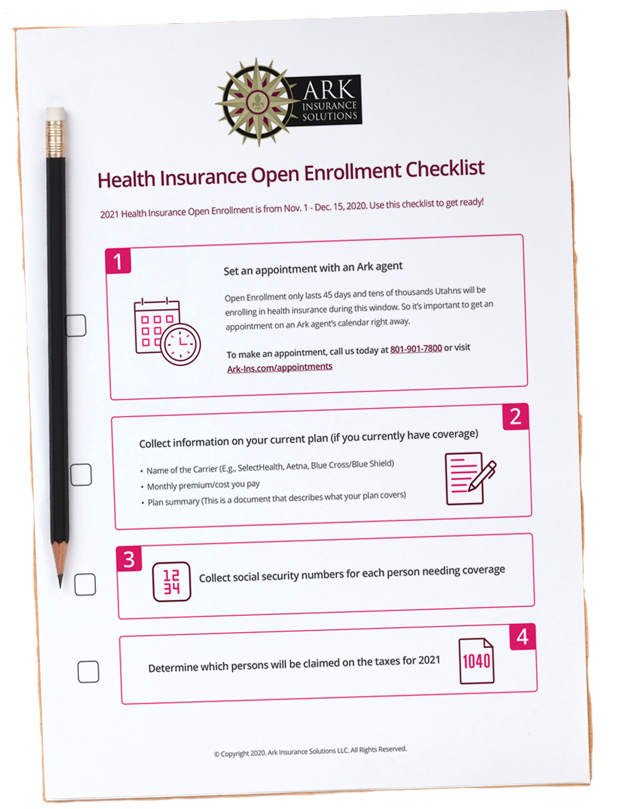 Checklist - Salt Lake City Insurance Agents - Ark Insurance Solutions