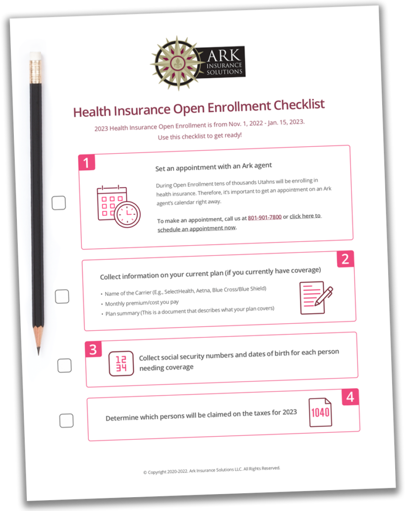 Checklist - Salt Lake City Insurance Agents - Ark Insurance Solutions