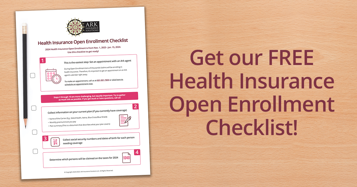 Get our FREE Health Insurance Open Enrollment Checklist - Salt Lake ...