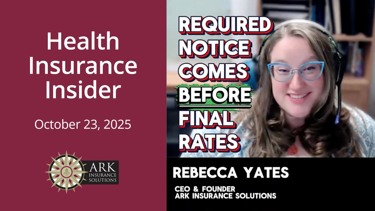 Health Insurance Insider - October 23, 2025 - Salt Lake City Insurance ...